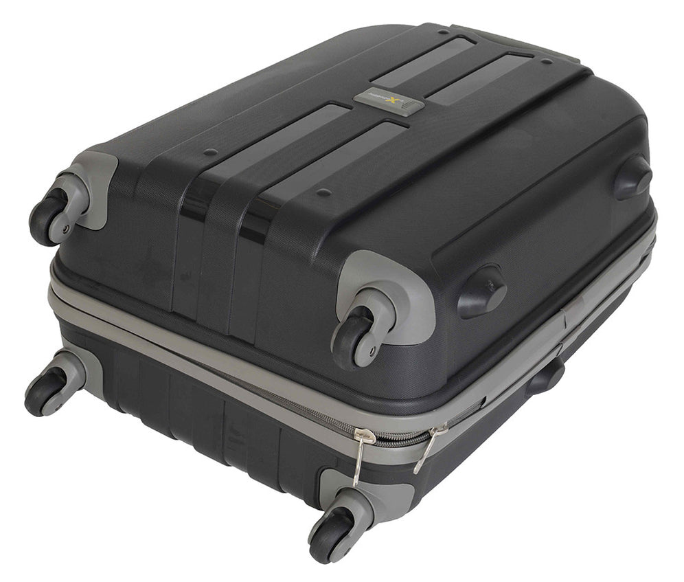 Tough Durable Hard Shell Luggage Suitcase 77cm (30") Black — LuggageX