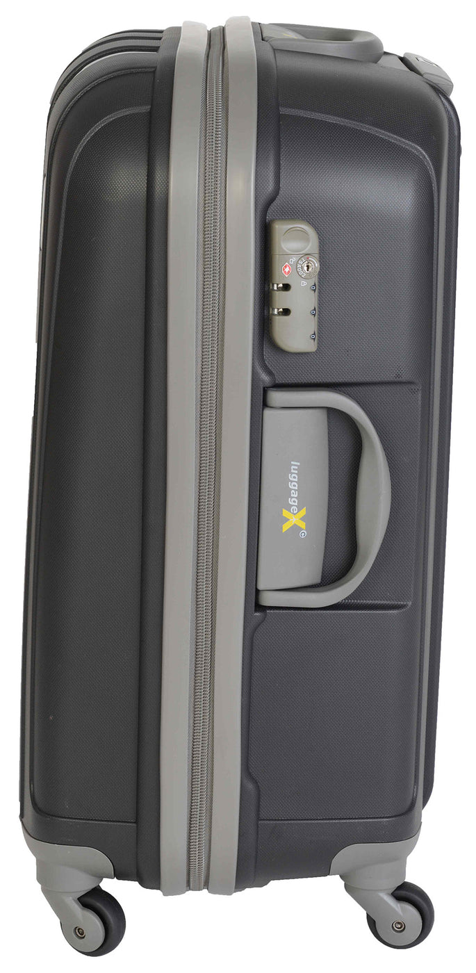 Tough Durable Hard Shell Luggage Suitcase 77cm (30") Black — LuggageX