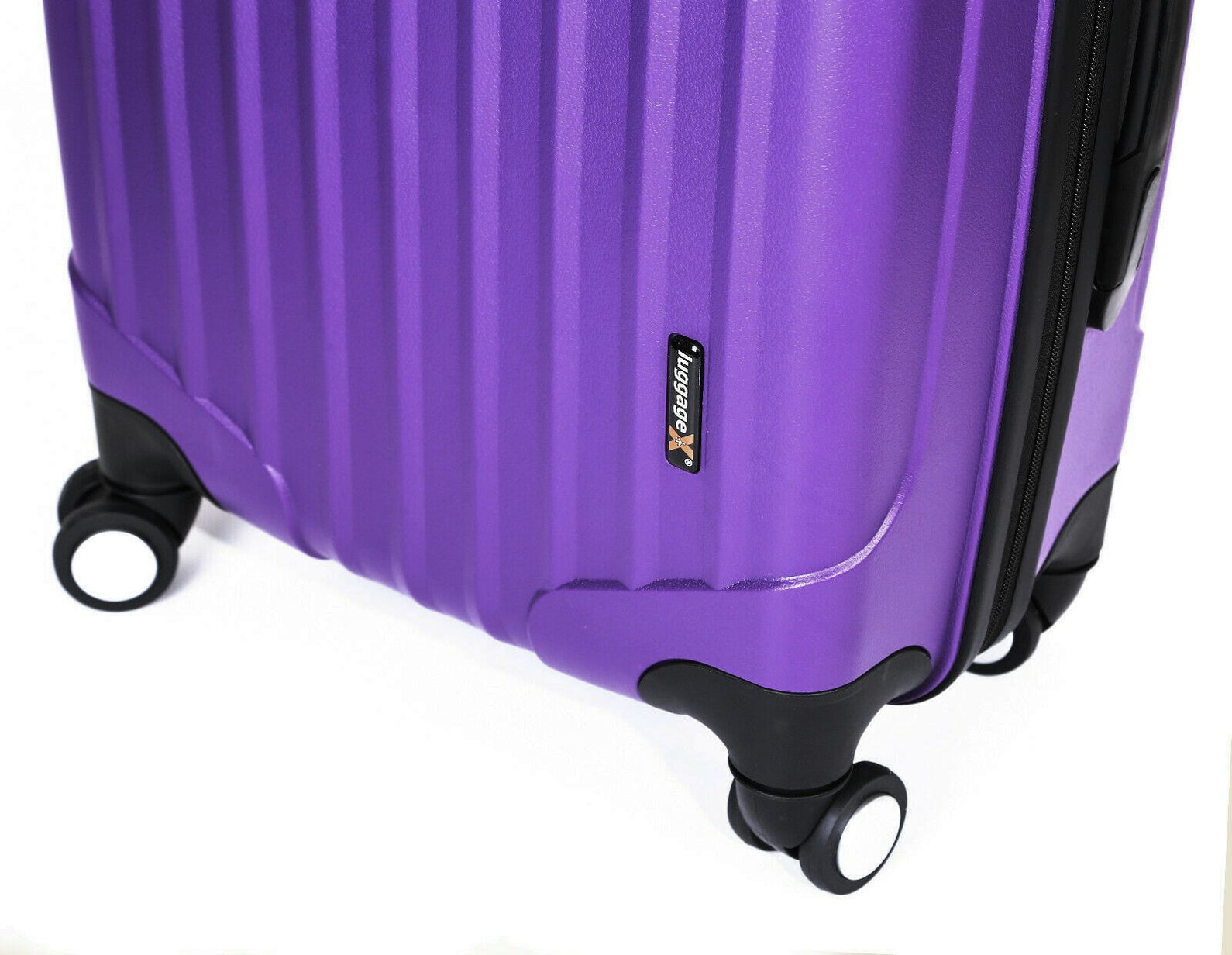 Purple Hard Luggage Set Made with Virtually Indestructible ...